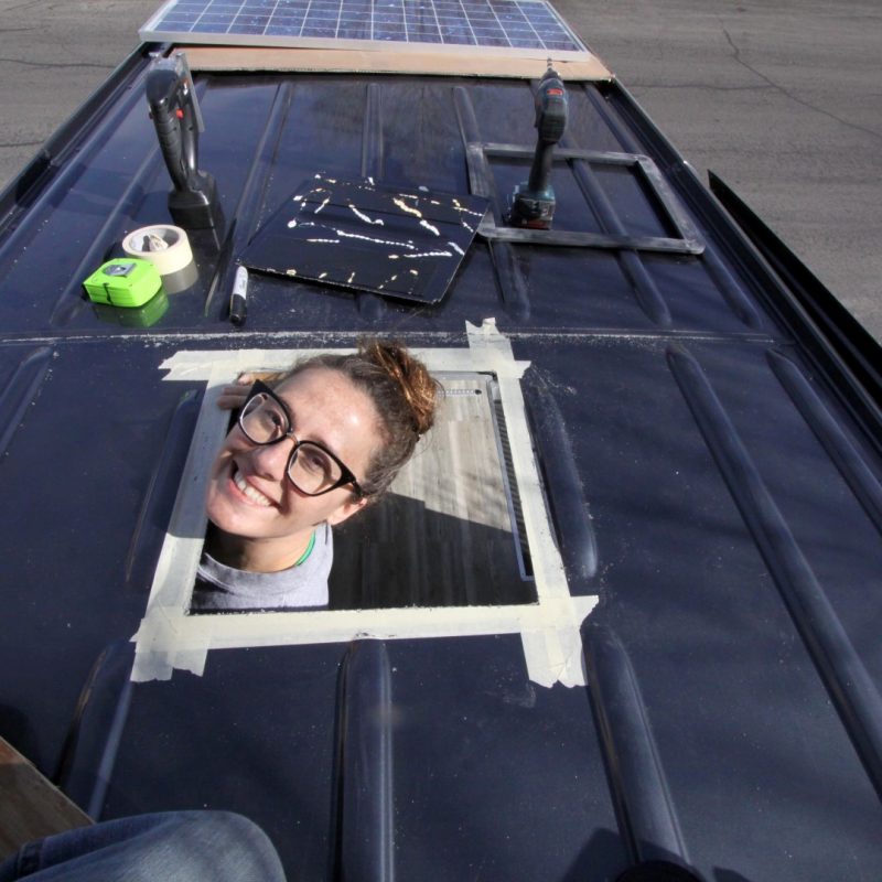 Installing a MaxxAir Roof Vent in our Sprinter Van | Live Like Pete
