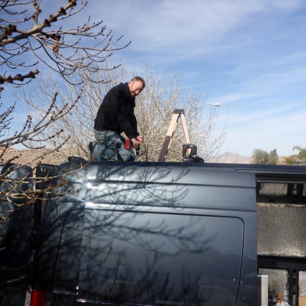 Installing a MaxxAir Roof Vent in our Sprinter Van | Live Like Pete
