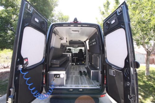 Sprinter Van DIY 3 Panel Platform Bed on L Track | Live Like Pete