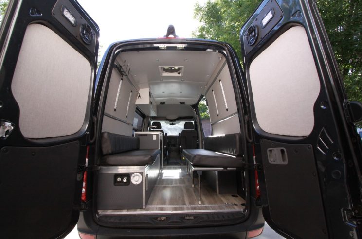 DIY Sprinter Rear Door L Track & Storage Bags | Live Like Pete