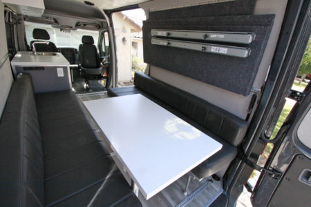 Sprinter Van DIY 3 Panel Platform Bed on L Track | Live Like Pete