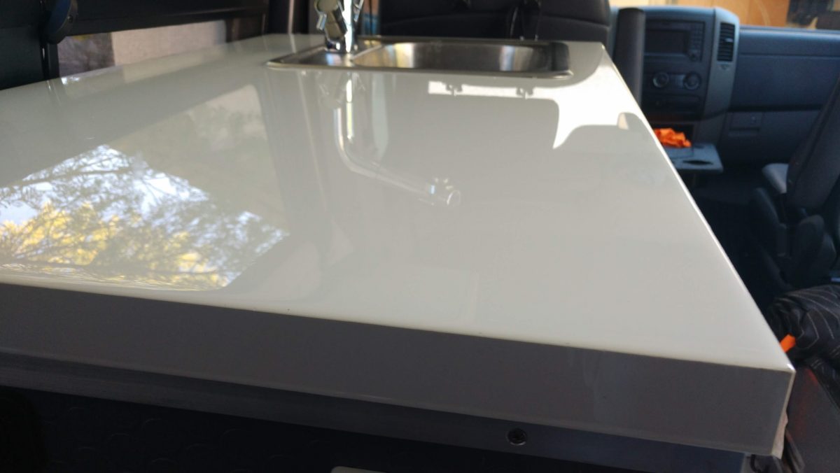 Durable Countertop and Tabletop Solution for Our Sprinter Van | Live ...