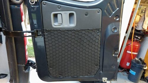 DIY Sprinter Rear Door L Track & Storage Bags | Live Like Pete