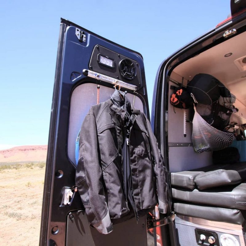 DIY Sprinter Rear Door L Track & Storage Bags | Live Like Pete