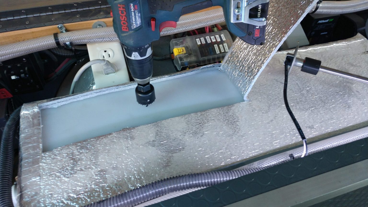 Fresh Water Tank Level Sensor and Gauge Install | Live Like Pete