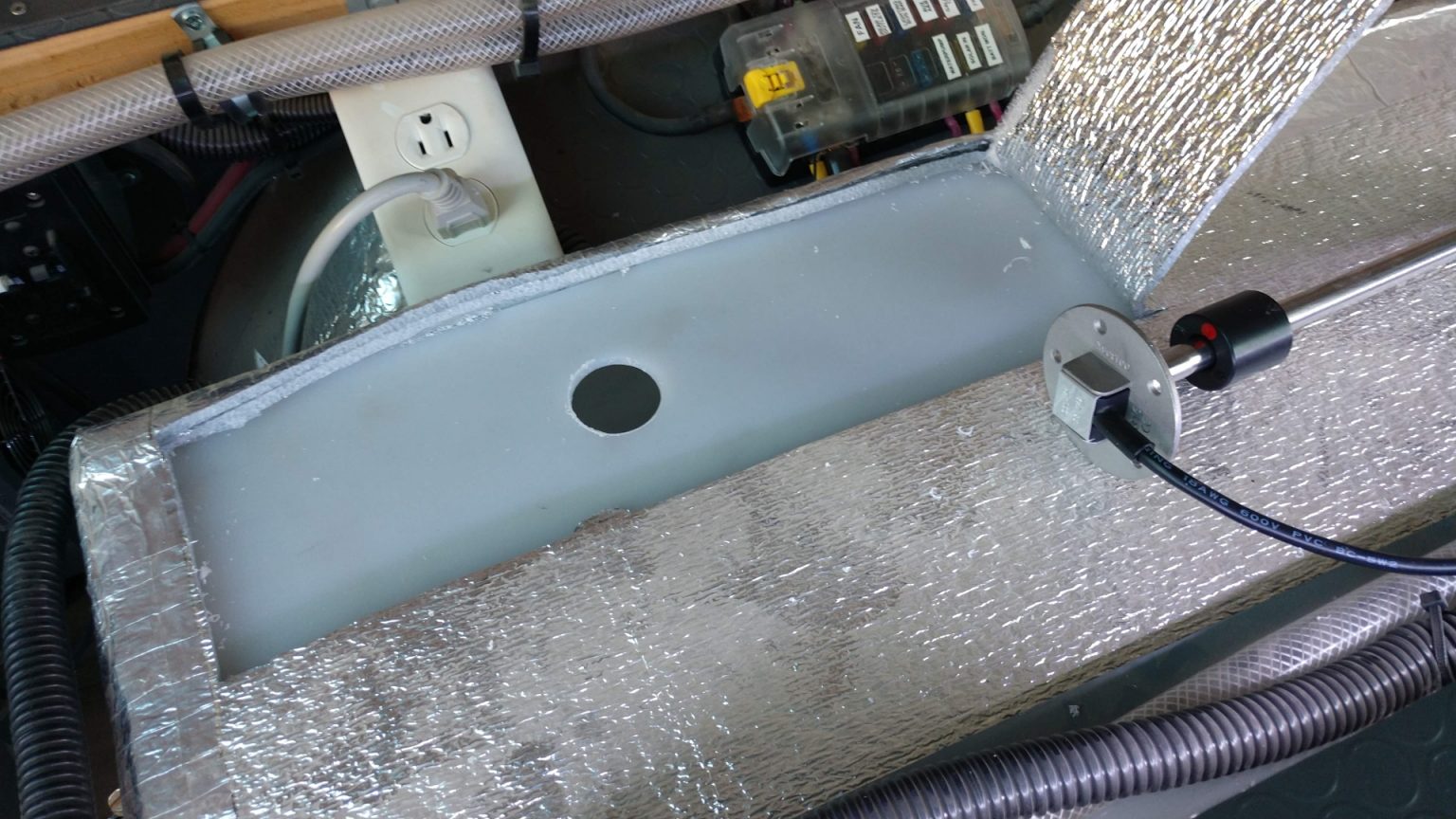 Fresh Water Tank Level Sensor and Gauge Install | Live Like Pete