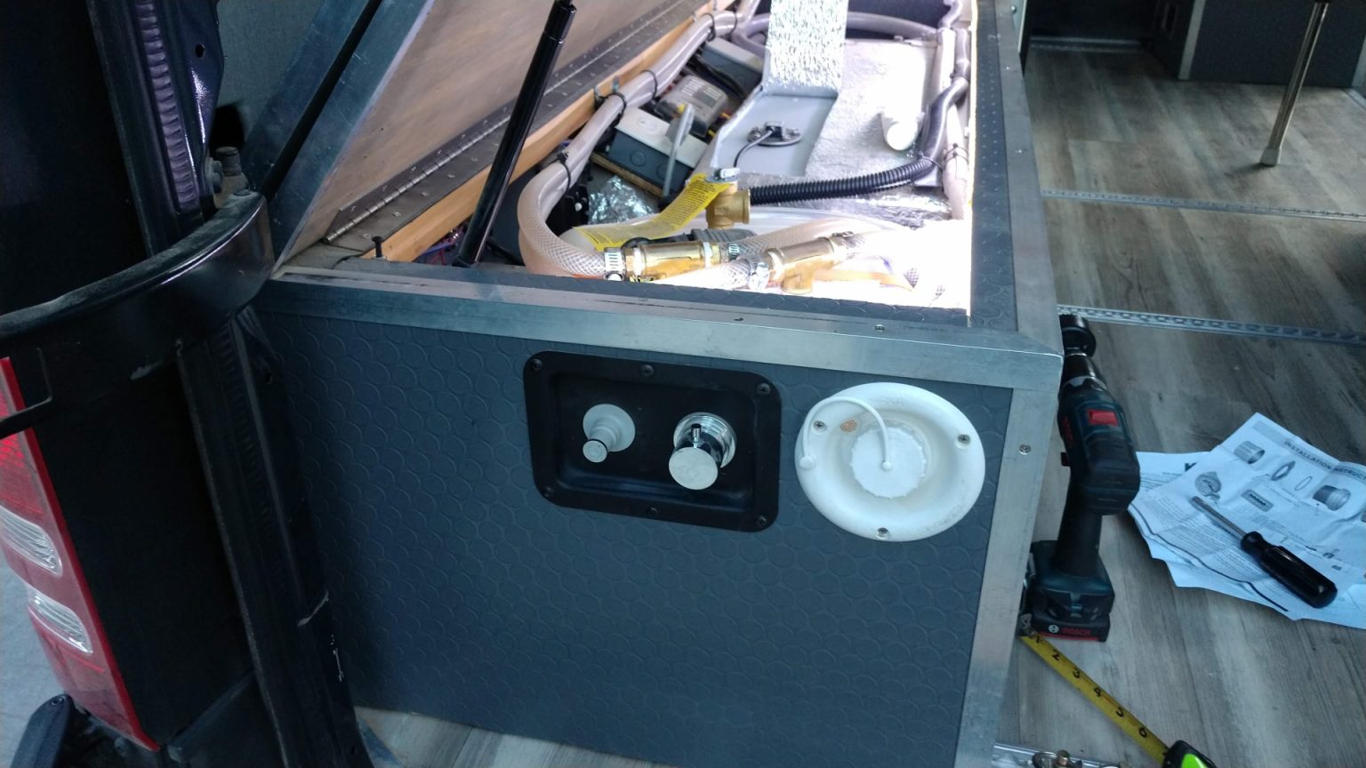 Fresh Water Tank Level Sensor and Gauge Install | Live Like Pete