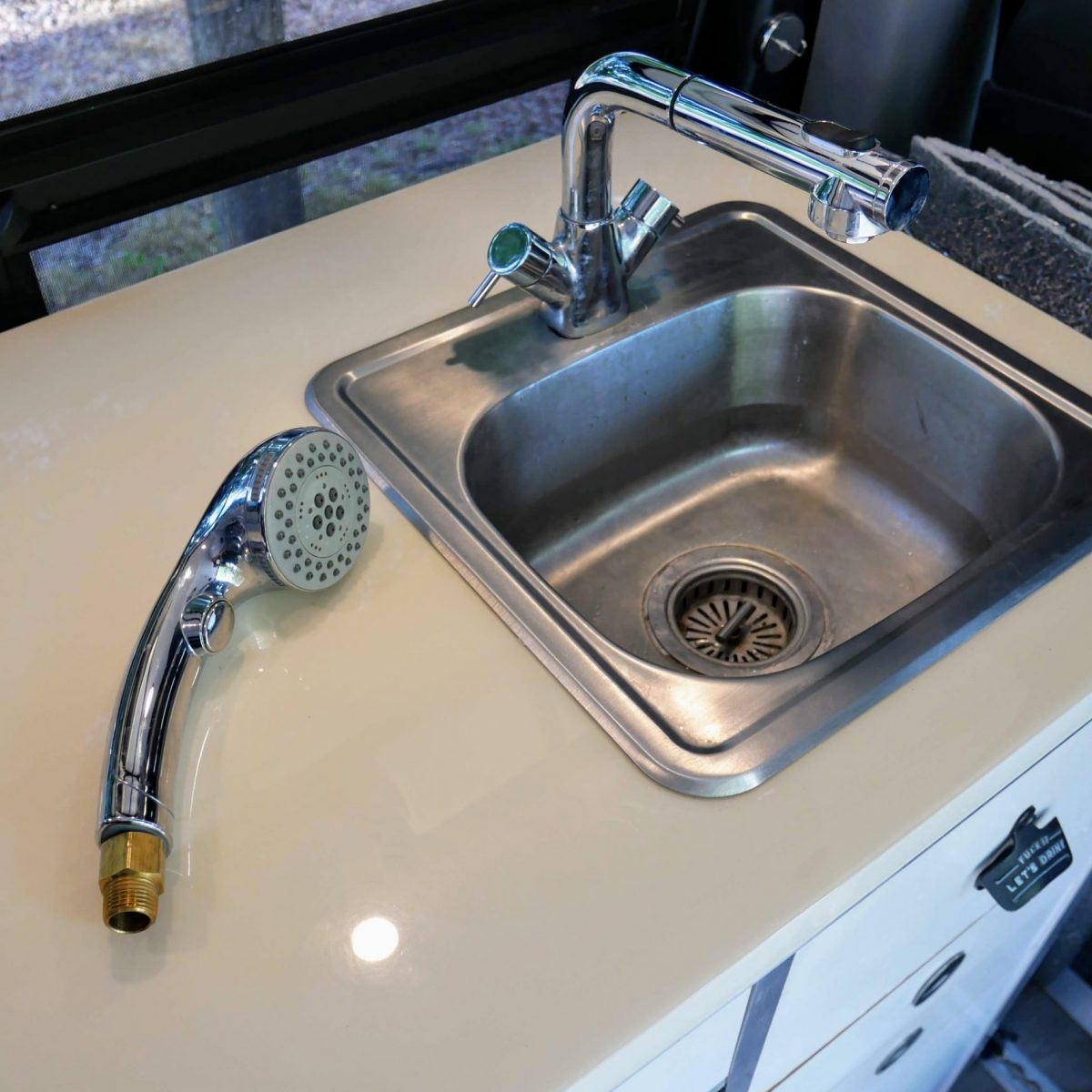 Sprinter Van Indoor Shower Enclosure & Pan: Portable and Easy