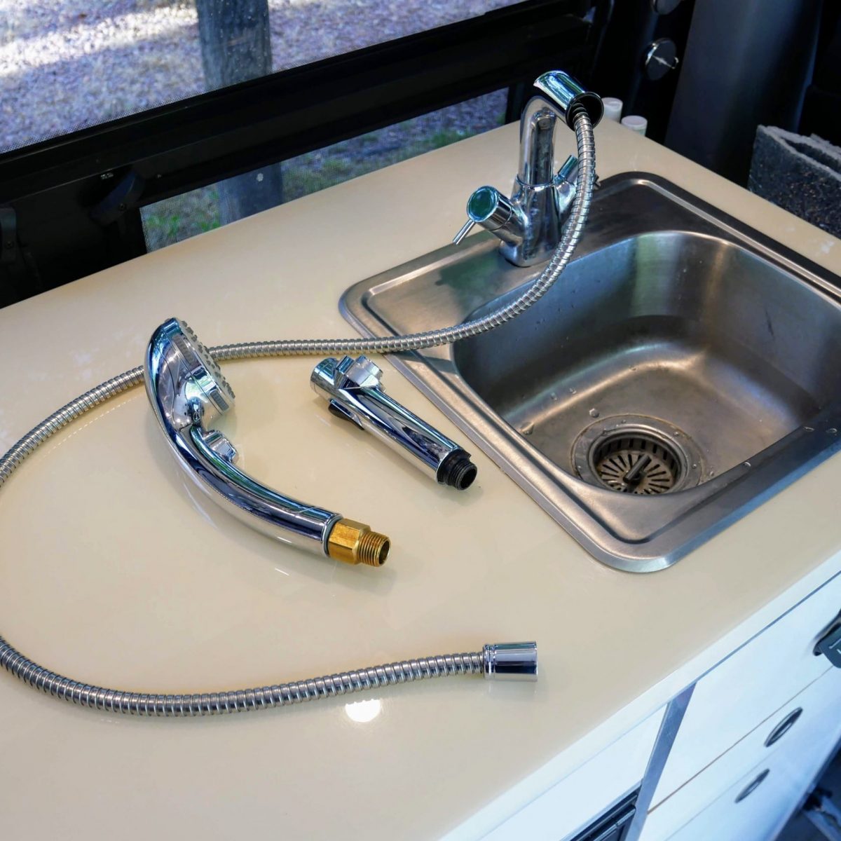 Sprinter Van Indoor Shower Enclosure & Pan: Portable and Easy