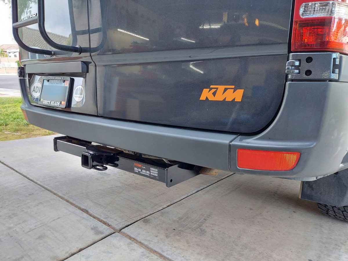 Sprinter Step Bumper Removal & Hitch Receiver, Wiring Install | Live ...