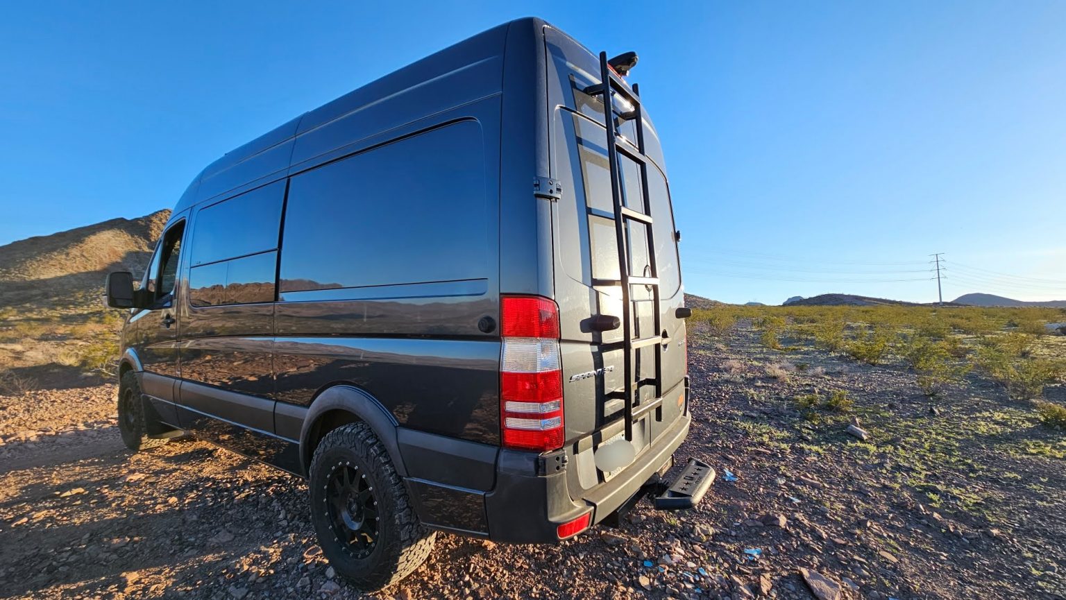 Flatline Van Co Sprinter Rear Ladder Install & Review